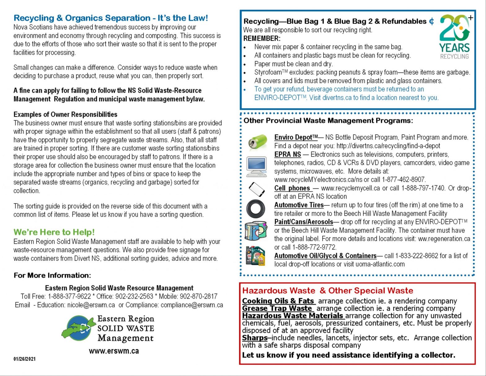 Business Waste Sorting Guide - ERSWM
